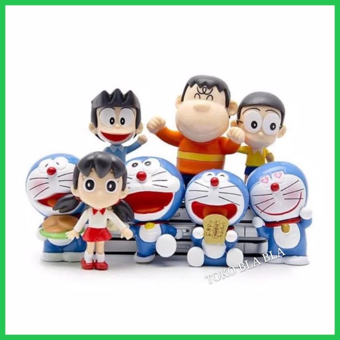 Jual Ni-Ng Mainan boneka action figure Doraemon hiasan kue topper cake ...