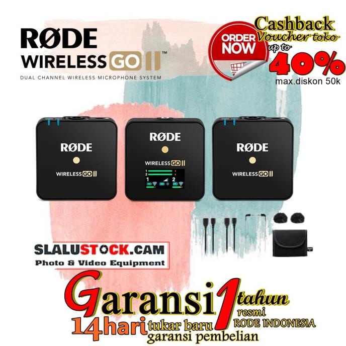 Jual Rode Wireless GO II Dual Channel Wireless Microphone System | Shopee Indonesia