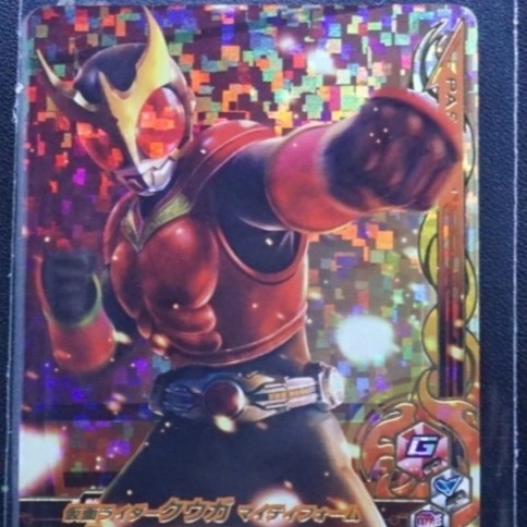 Jual kartu bandai hologram ganbarizing masked kamen rider mighty form ...