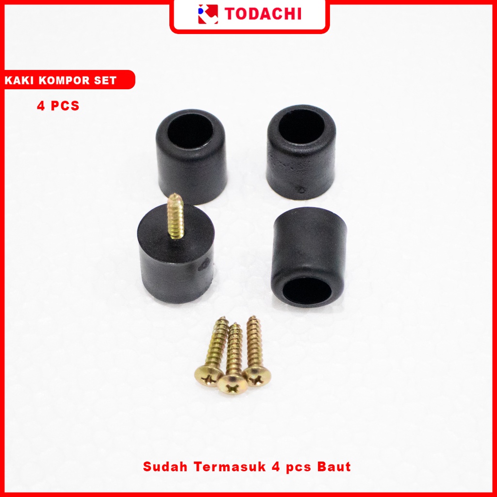 Jual Todachi Kaki Kompor Gas 1/2 Tungku 4 pcs | Shopee Indonesia