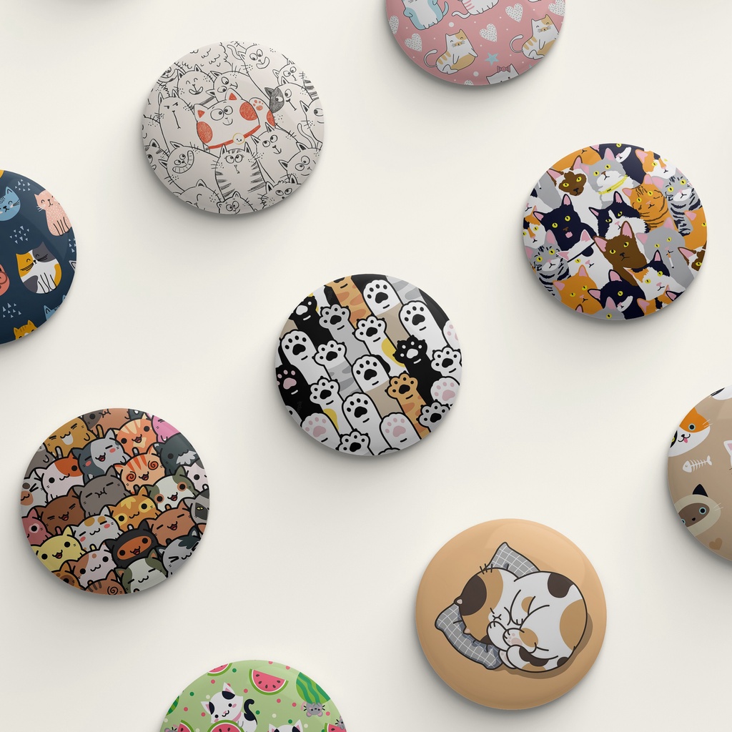 Jual Pin Peniti Bros Motif Kucing Cat Lucu | Shopee Indonesia
