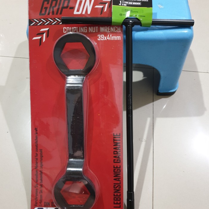 Jual PAKET KUNCI PEMBUKA MUR BAUT KAMPAS GANDA 39 X 41 KUNCI T TEKIRO 8 ...