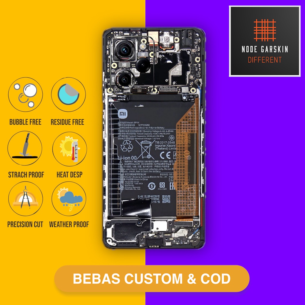Jual Garskin Skin Poco X5 Pro 5G Fullbody Atau Backonly mesin teardown ...