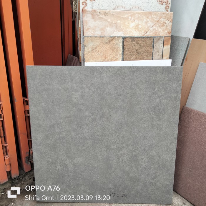 Jual GRANIT LANTAI 60X60 CEMENTO DARK GREY/INFINITY | Shopee Indonesia