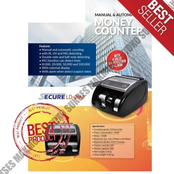 Jual Money Counter Secure LD-28M Manual & AutomatIc - Mesin hitung uang ...