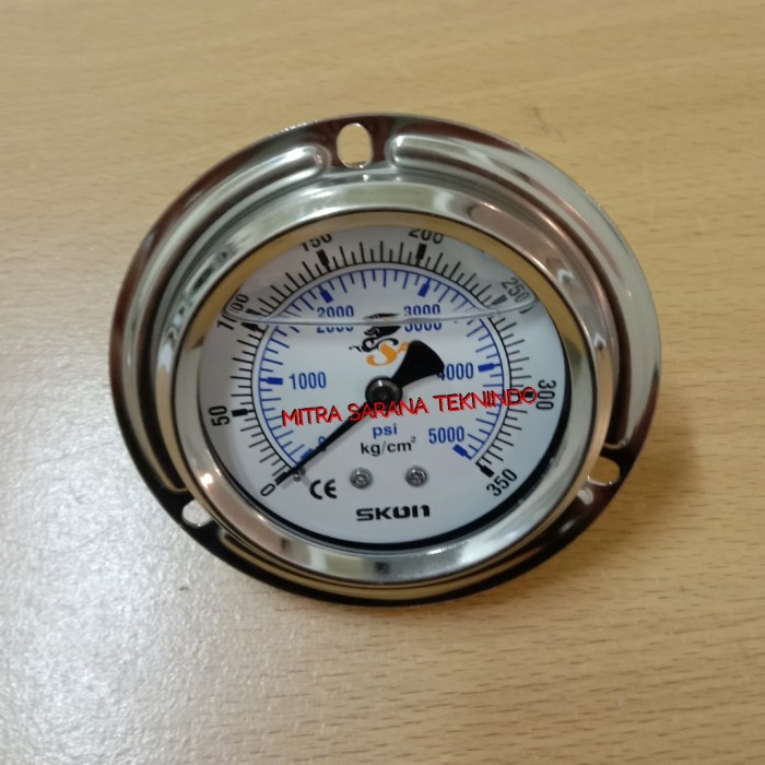 Jual Pressure Gauge Payung 2,5 Inch 350 Bar ( Kg/Cm ) Skon 5000 Psi Kode Lc072 | Shopee Indonesia