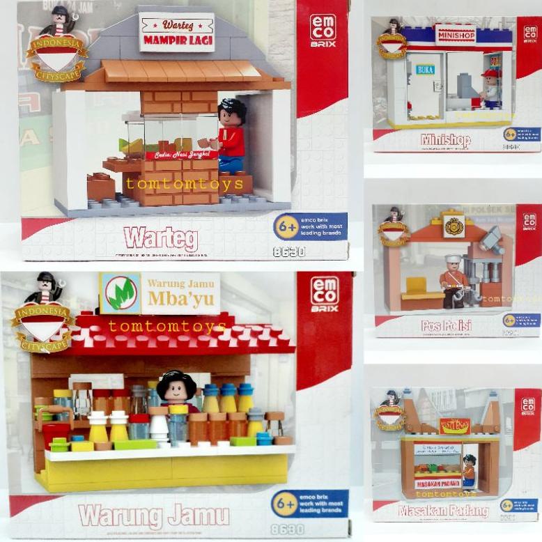 Jual Emco Brix CITY Blocks Susun Balok Warung Toko | Shopee Indonesia