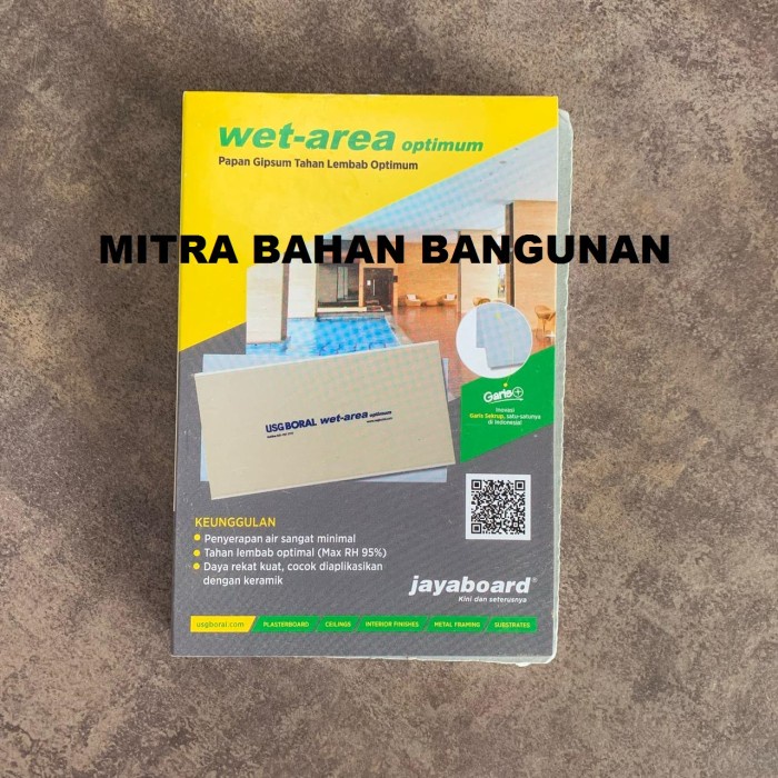 Jual Ready Gypsum Wet Area jayaboard 13mm x 1200 x 2400 mm - Gypsum ...