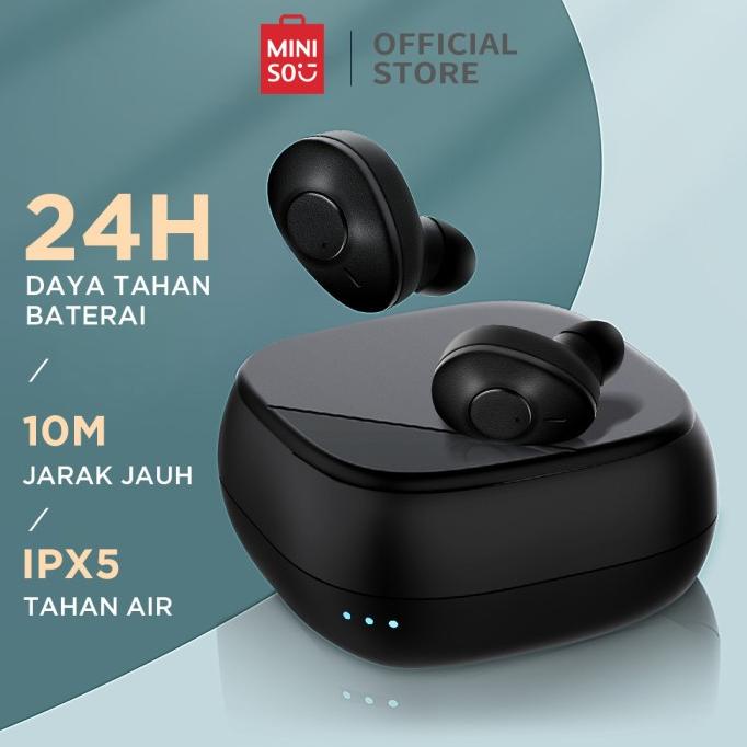 Jual MINISO Bluetooth Headphone series MiniSounds Screw Cap TWS Headset ...