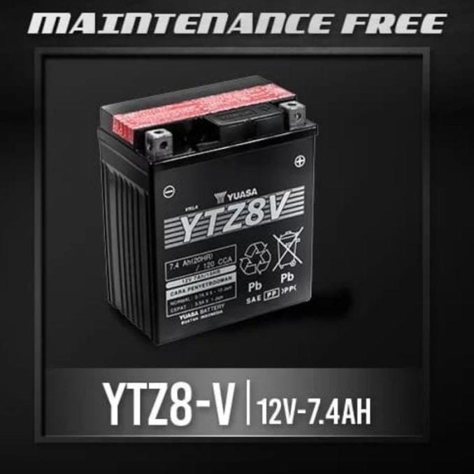 Jual Aki Accu Motor Yamaha Xmax X Max R25 Mt25 Yuasa Ytz8V Original | Shopee Indonesia