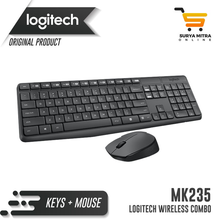 Jual Logitech mk235 / MK 235 Wireless Combo Mouse & Keyboard | Shopee Indonesia