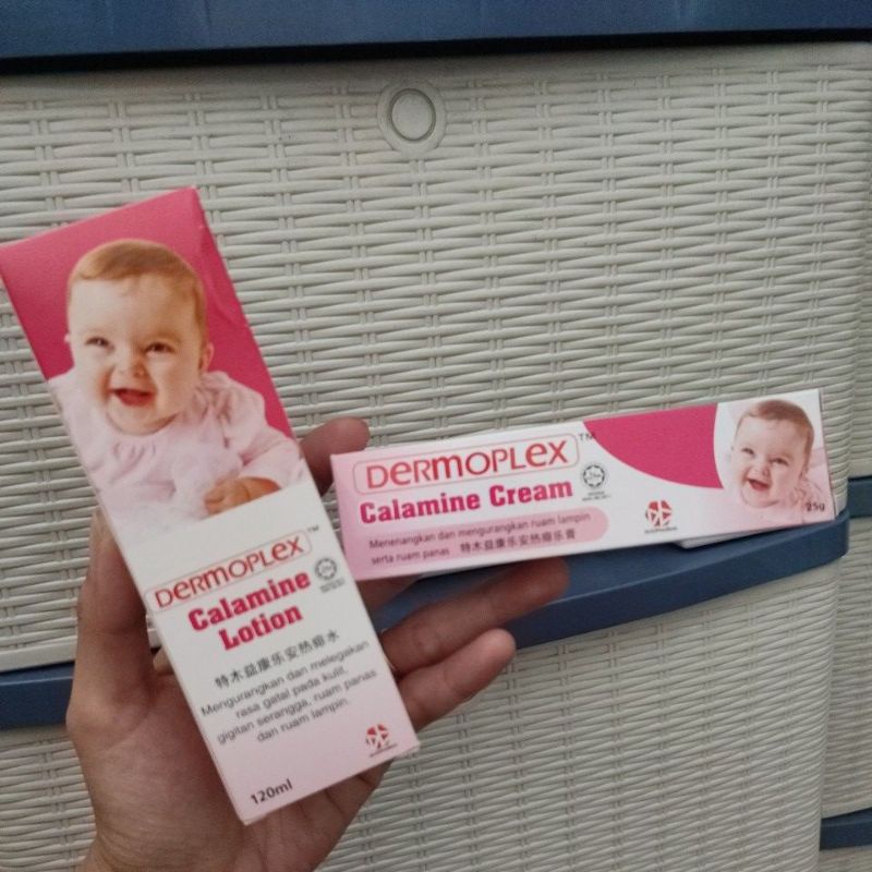 Jual DERMOPLEX CALAMINE Lotion 120ml Cream 25gr menghilangkan rasa ...