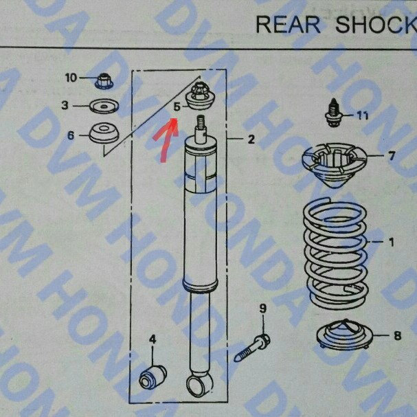 Jual Karet Support Shockbreaker Belakang Bawah Original Civic FD ( DVM ...