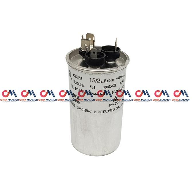 Jual Kapasitor Ac Panasonic Double 15 + 2 Uf Tongfeng Kompresor ...
