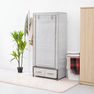 Jual Informa Gantungan Pakaian Fabric 75X45X170 cm - Hitam Stand Hanger ...