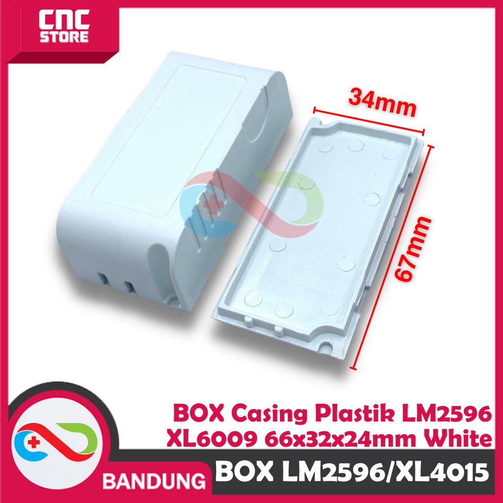 Jual BOX CASING PLASTIK DC CONVERTER STEP UP DOWN LM2596 XL6009 ...