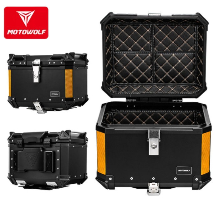 Jual {SparepartShop} Top Box Motowolf Box Motor Touring Almunium Alloy ...