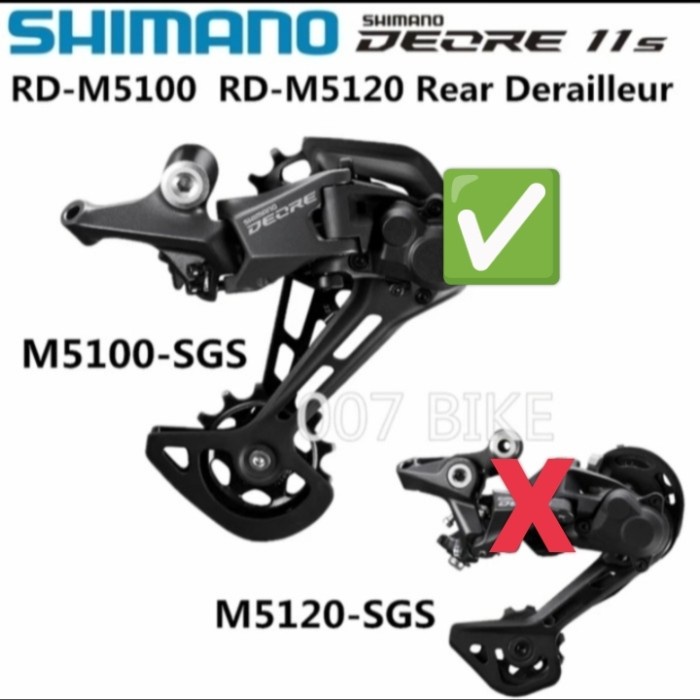 Jual Original Rd Shimano Deore 11S M5100 Sgs Japan. Rd-M5100 Sgs ...
