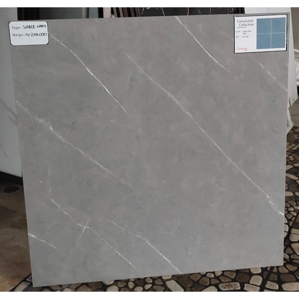Jual Granit Lantai Kilap Kaca 60x60 Serenity Sable Dark Grey Pare ...
