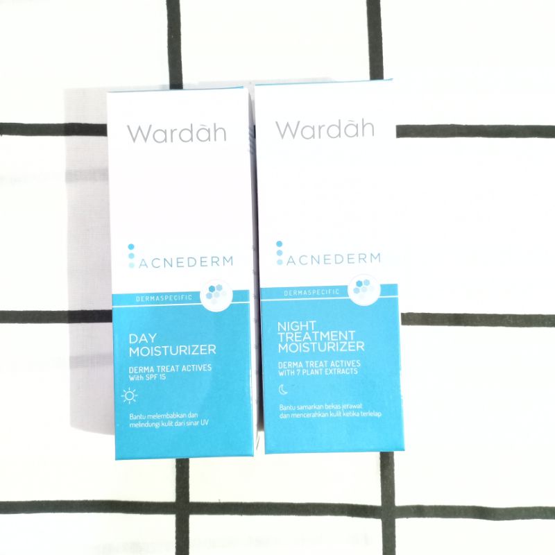 Jual Wardah Acnederm Day Night Moisturizer 40 ml | Shopee Indonesia