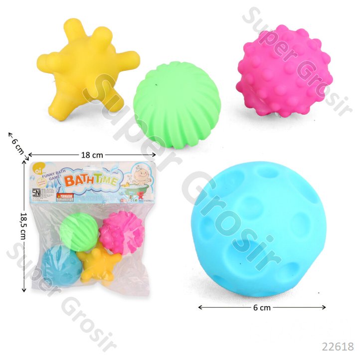 Jual Mainan Anak Mainan Cit Cit Vinyl Bola 4 Pcs Bath Time | Shopee ...
