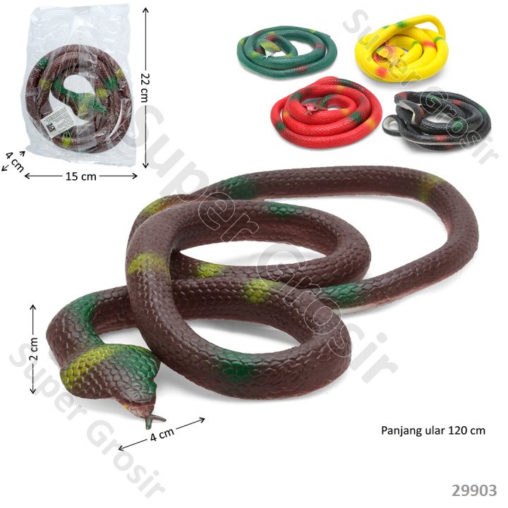 Jual Mainan Anak Mainan Hewan Mainan Figur Animal Karet Snake / Ular ...