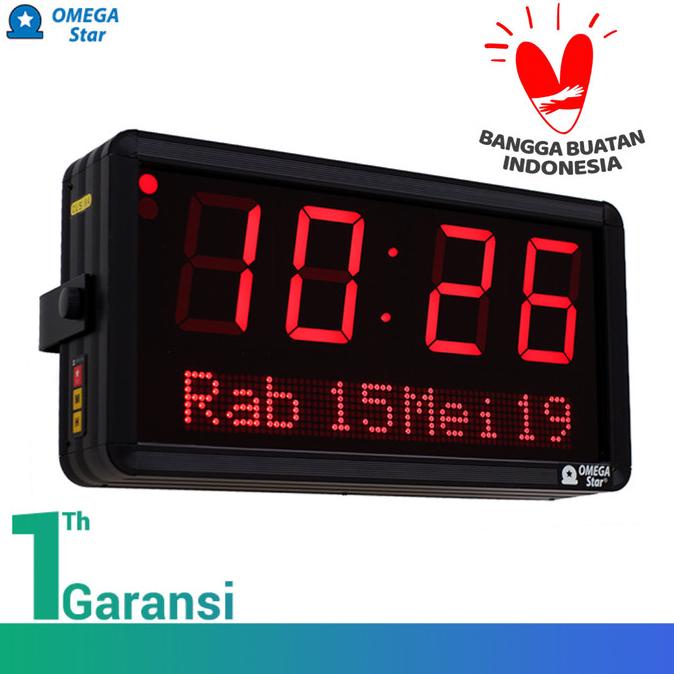 Jual JAM DIGITAL DINDING PLUS TANGGAL/OMEGA STAR | Shopee Indonesia