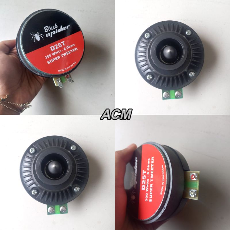 Jual DRIVER TWEETER BLACK SPIDER D25T 300 WATT 8 OHM ORIGINAL D 25 T ...