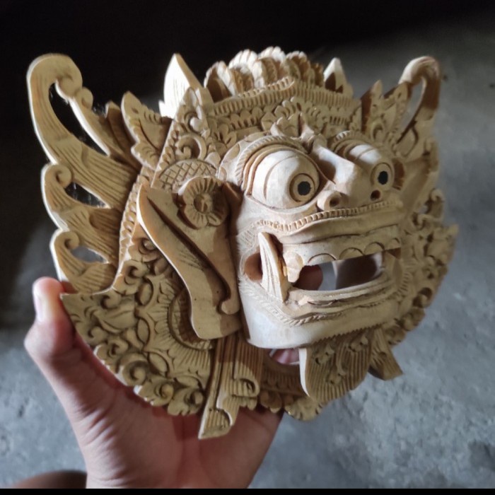 Jual Topeng Barong Dari Kayu Swar Ukuran 20 Cm | Shopee Indonesia
