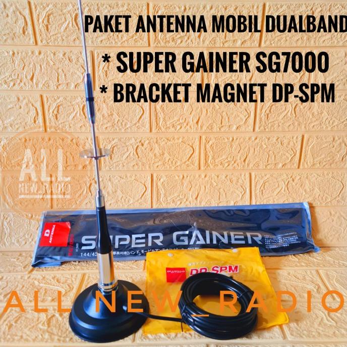 Jual PAKET ANTENA RADIO RIG MOBIL DUALBAND SG7000 BRACKET MAGNET DP SPM ...