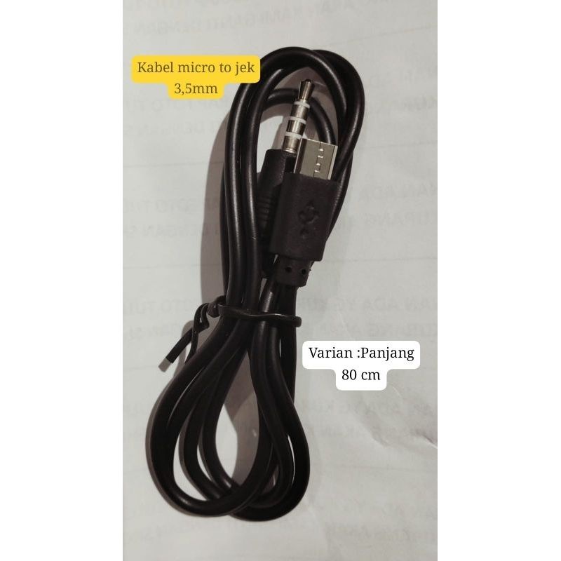 Jual Kabel Soundcard V8 / Kabel Micro to Jek 3,5mm / micro to Aux ...