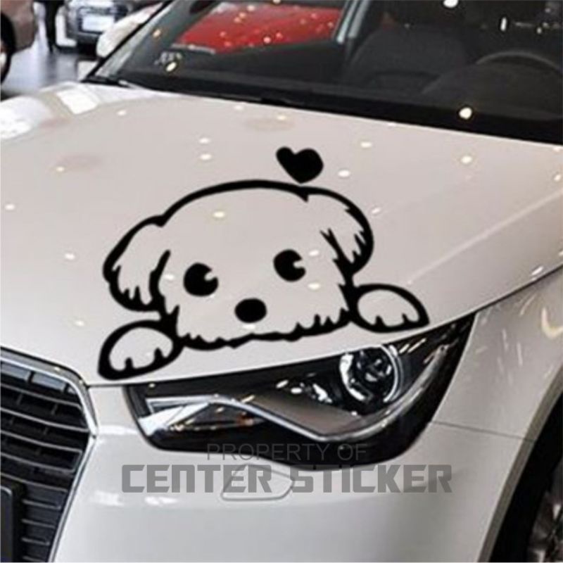 Jual Stiker Mobil Anjing Lucu Untuk Semua Mobil Sticker Cutting ...