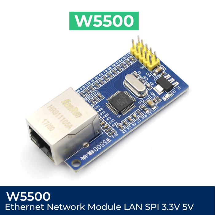 Jual W5500 Ethernet Network Module LAN SPI 3.3V 5V | Shopee Indonesia