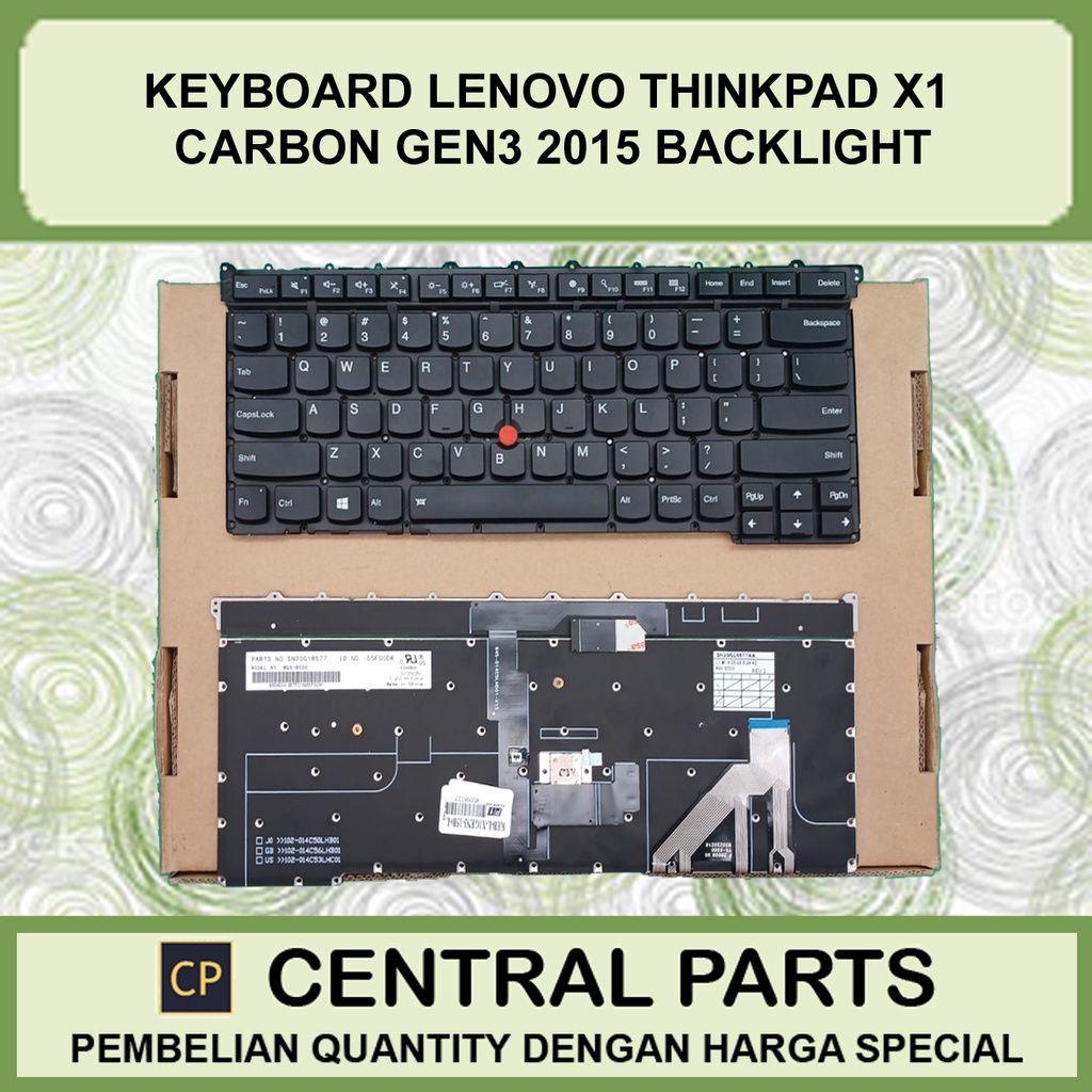 Jual Keyboard Lenovo Thinkpad X1 Carbon GEN3 2015 Backlite Pointer ...