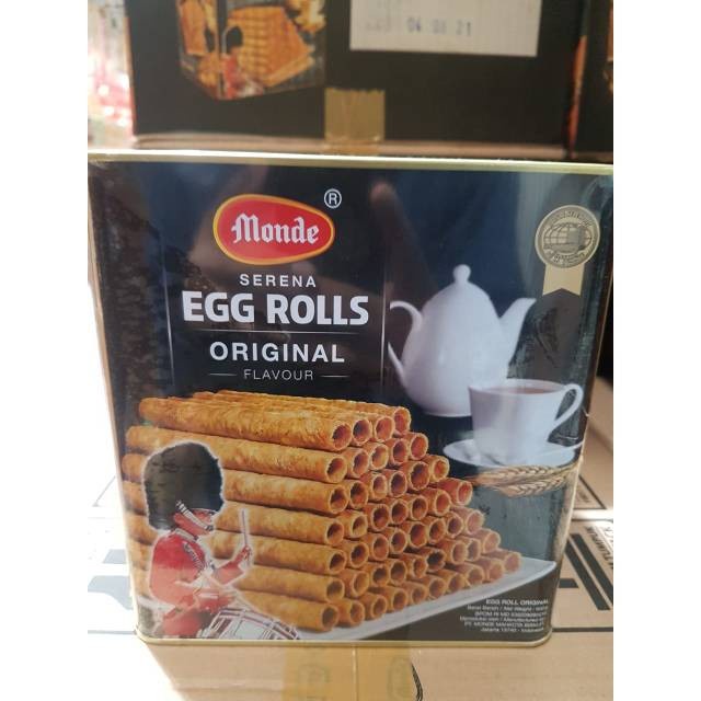 Jual Biskuit Wafer - Ready Monde Serena Egg Rolls 600Gr-Monde Kaleng ...