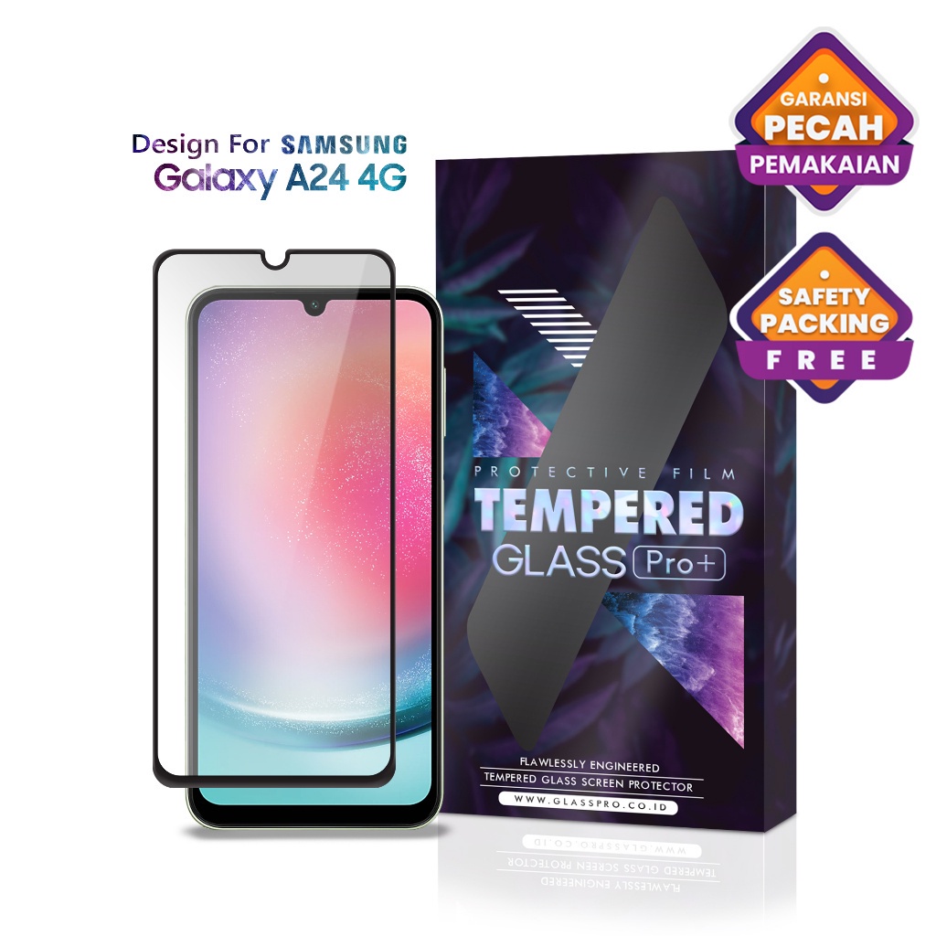 Jual Tempered Glass Samsung Galaxy A24 4G Full Cover - Premium Glass ...