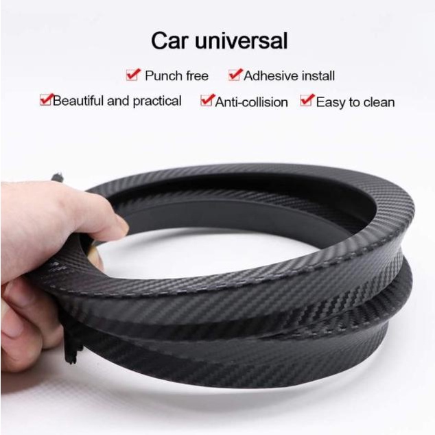 Jual Lis Pelindung Bumper Atas Ban Mobil List Carbon 4D Over Fender (4 ...