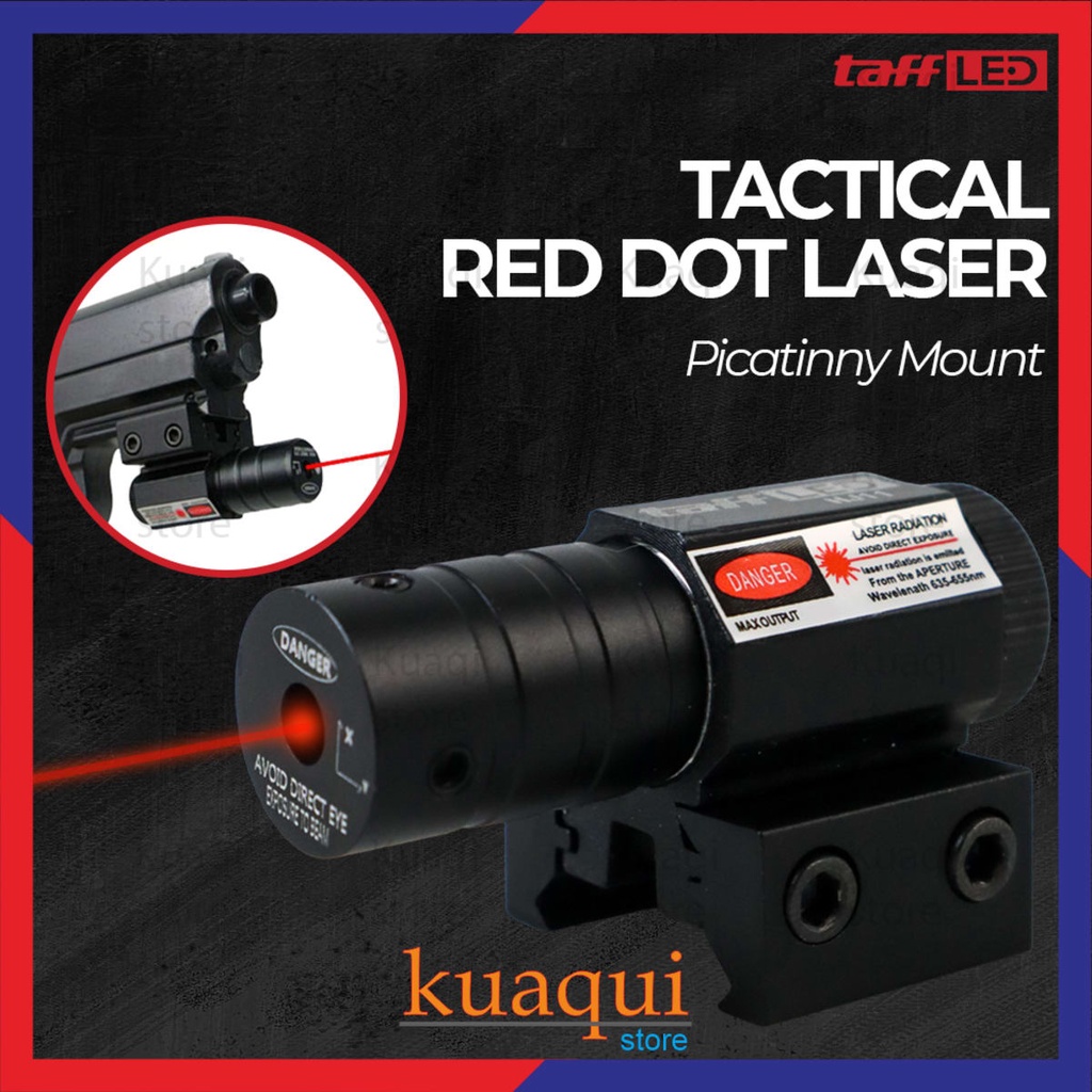 Jual Tactical Red Dot Laser Gun Picatinny Mount Airsoft Rifle TaffLED HL-1 | Shopee Indonesia