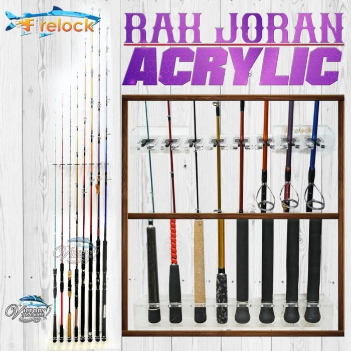 Jual Rak Joran FIRELOCK ROD STAND ACRYLIC | Shopee Indonesia