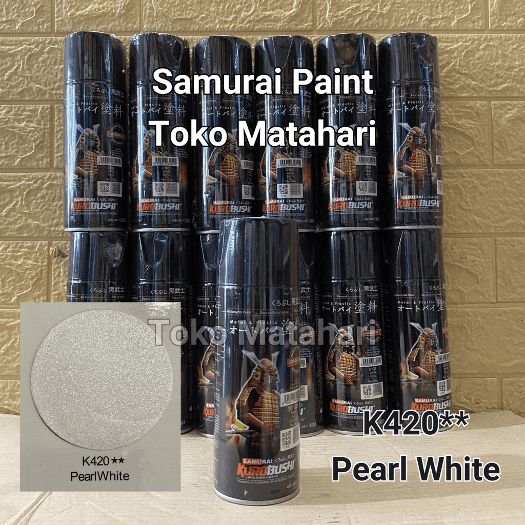 Jual Samurai K420** Pearl White Putih Mutiara Cat Semprot Samurai Kurobushi | Shopee Indonesia