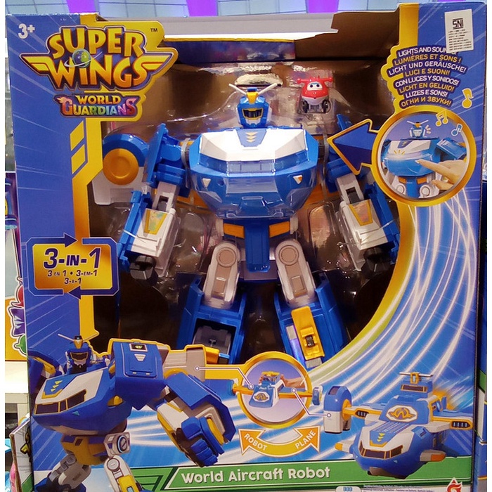 Jual Sale Mainan: Super Wings World Guardians 3in1 World Aircraft Robot ...