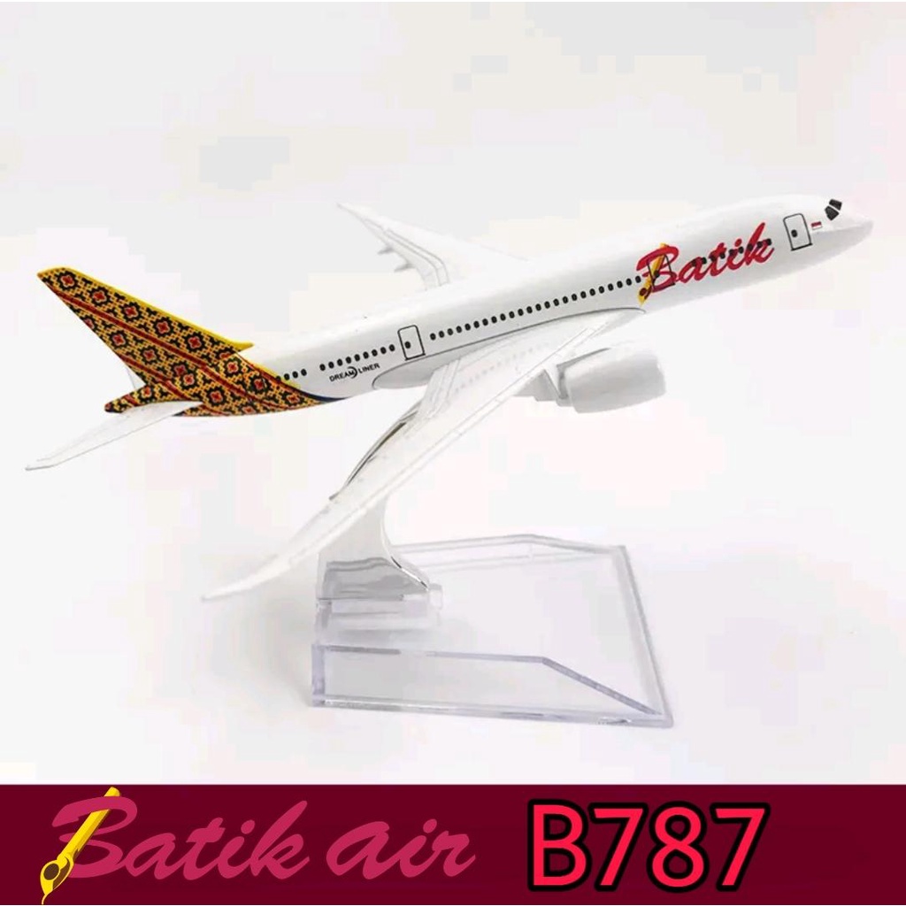 Jual Miniatur Pesawat Batik Air B787 | Shopee Indonesia