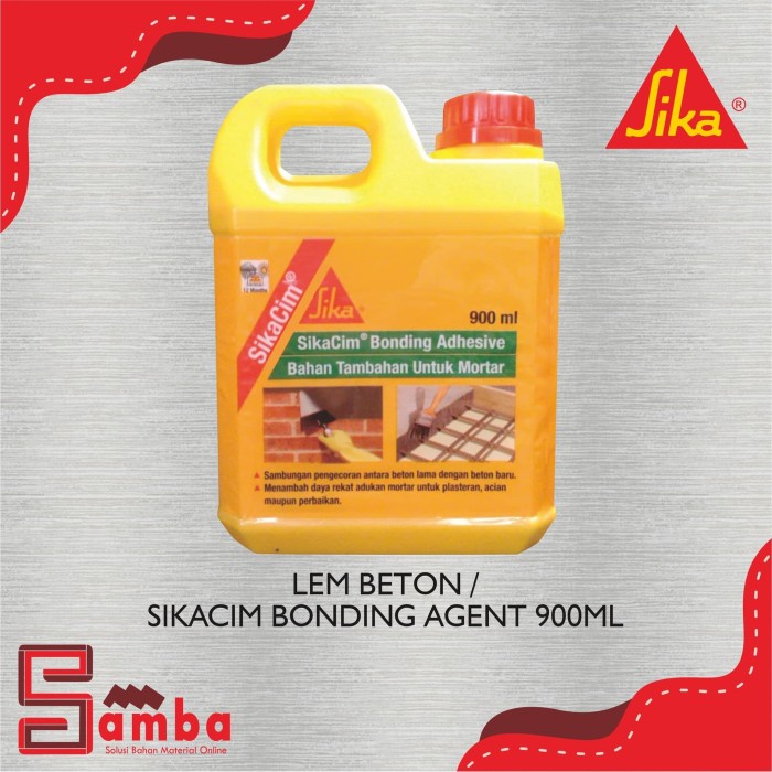 Jual LEM BETON / SIKACIM BONDING AGENT 900ML | Shopee Indonesia