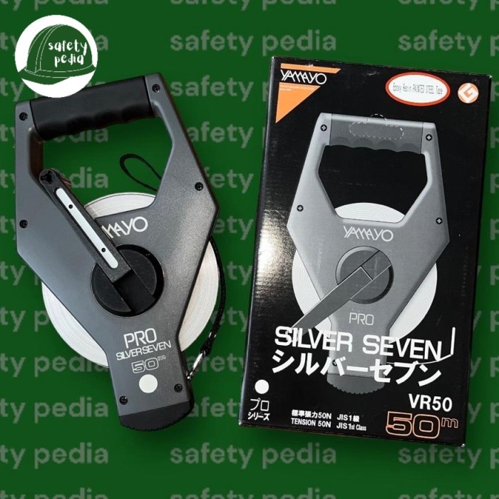 Jual Original Meteran Yamayo 50M Silver Seven Plat Baja Asli Japan ...
