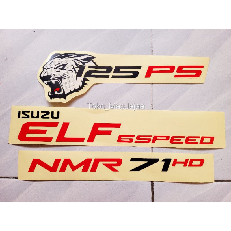 Jual Stiker isuzu elf nmr 71hd macan 125ps / stiker macan 125 ps ...