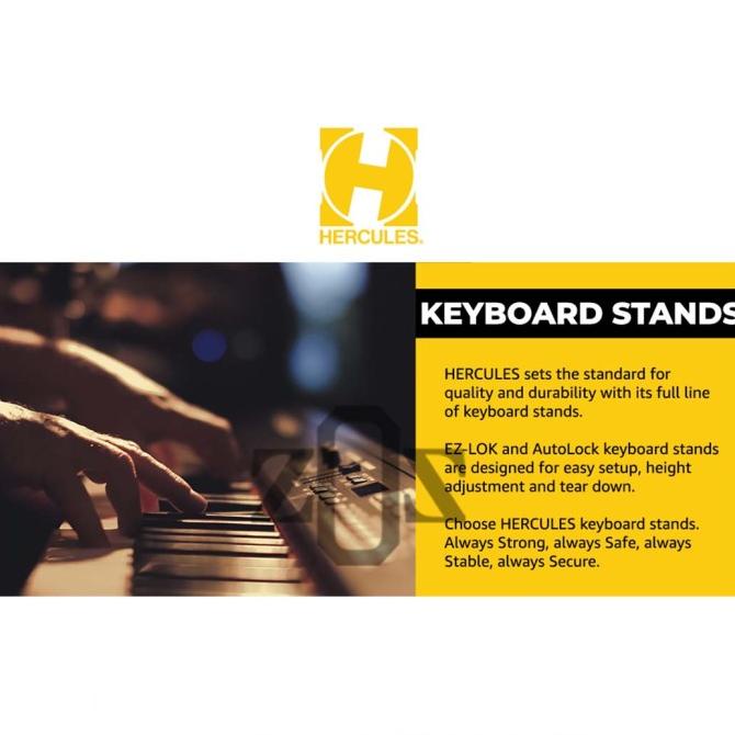 Jual PROMO STAND KEYBOARD HERCULES KS410B AUTOLOCK Z BLACK #ORIGINAL ...