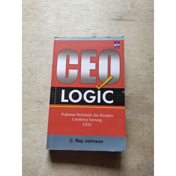 Jual Buku Motivasi, CEO LOGIC Pedoman Bertindak dan Berpikir Layaknya ...