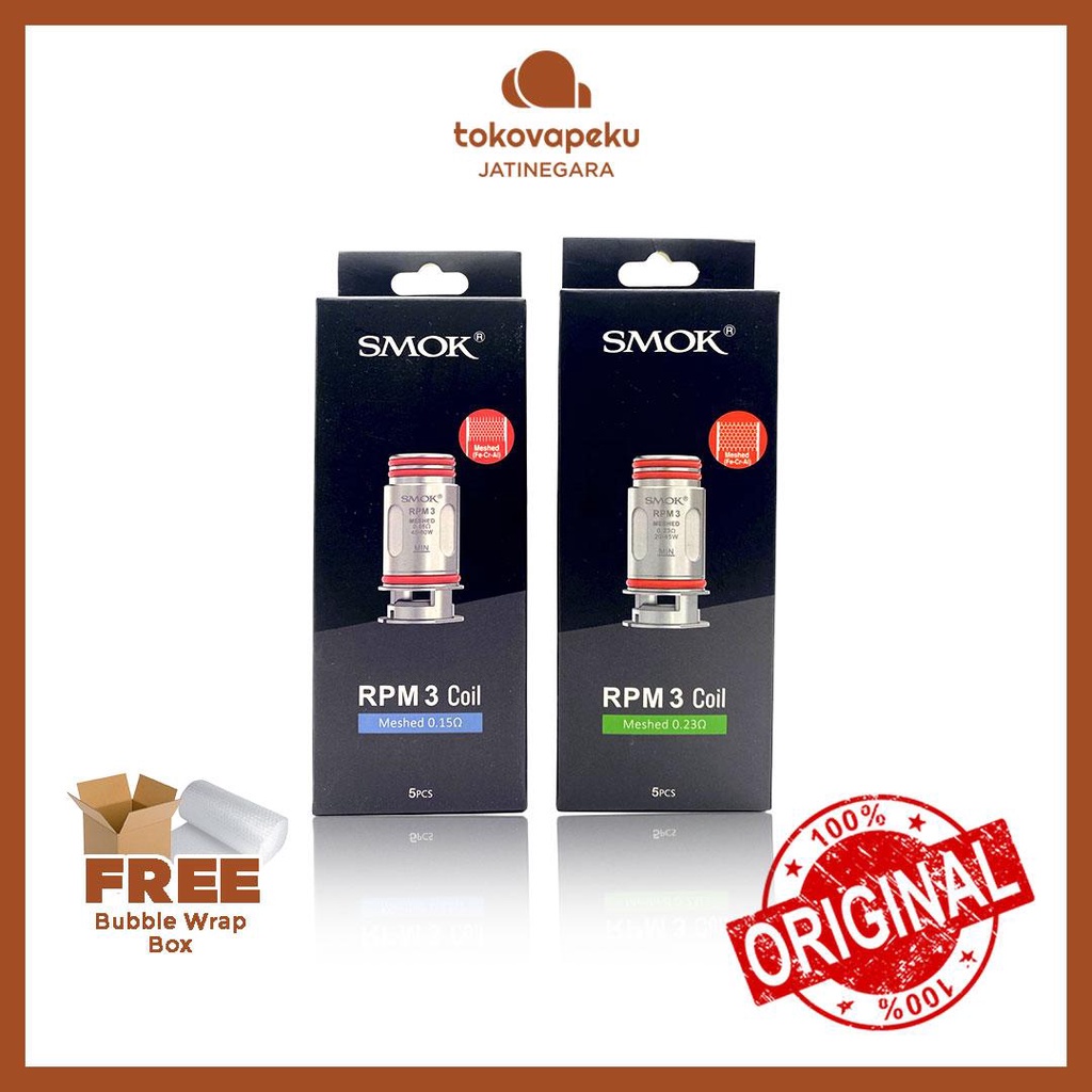 Jual SMOK RPM 3 COIL REPLACEMENT MESH COIL RPM 5 ORI by SMOK | Shopee ...