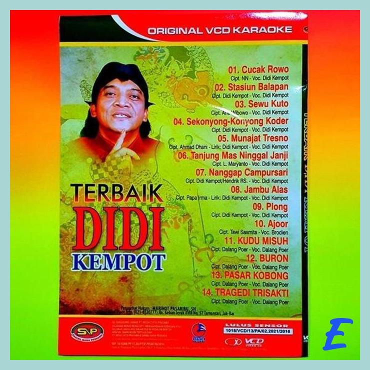 Jual | HNP | KASET VCD ORIGINAL VIDEO LAGU ALBUM DIDI KEMPOT KARAOKE | Shopee Indonesia