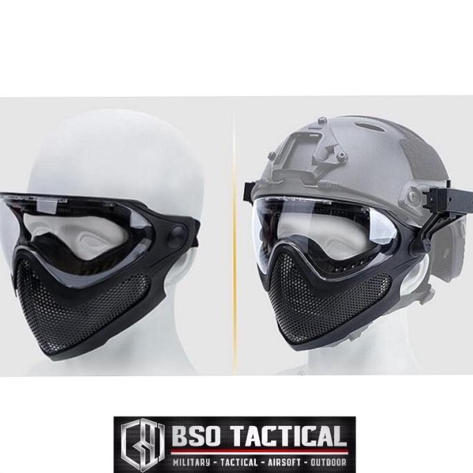 Jual Emerson Tactical Full Face Mask 3 Lens for Airsoft Fast Helmet ...